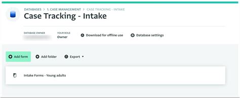 Adding A Folder Activityinfo Information Management Software For Mande Reporting And Case