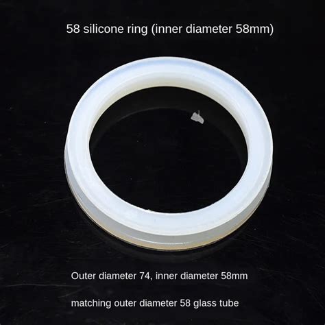 Vacuum Tube Solar 20 Pack Red Silicone Sealing Rings 58mm For Solar