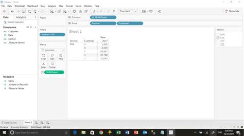 how to filter top customers within certain section in tableau stack
