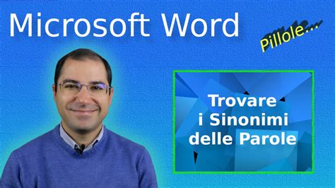 Trovare I Sinonimi Con Word Giovanni Raffaele Marchese Guide
