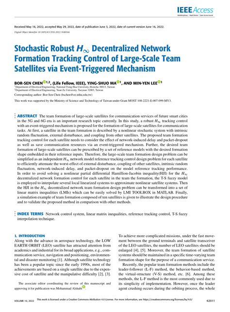 Pdf Stochastic Robust H∞ Decentralized Network Formation Tracking Control Of Large Scale Team