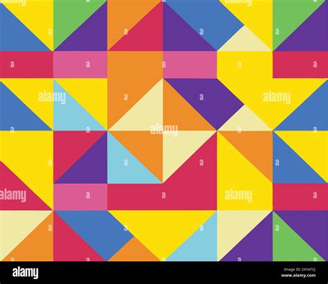 Colorful Geometric Background Vibrant Abstract Patterns For Modern Design Projects Stock