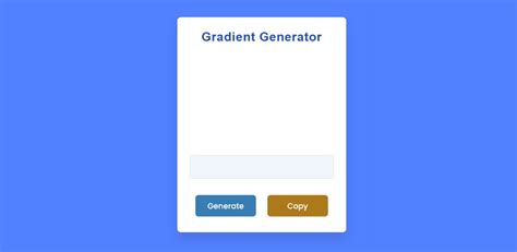 Random Gradient Generator With Javascript And Css