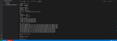 BUG A Compatible NET SDK Was Not Found When Opening Workspace Issue Microsoft