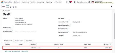 Predict Vendor Bill Accounts In Odoo 17 Accounting Odoo V17 Enterprise Edition Book