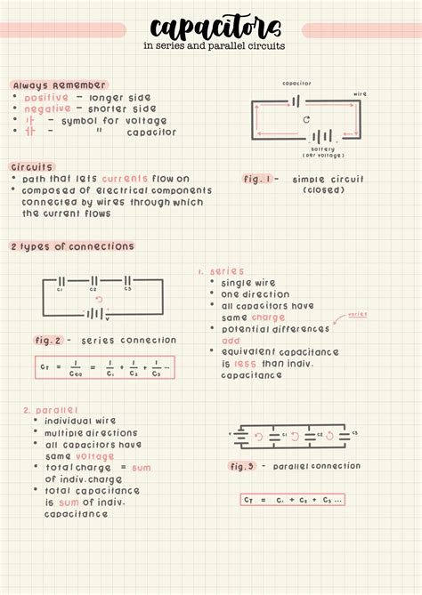 Capacitors In Series And Parallel General Physics 2 Studying Amino
