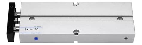 Cilindro Pneumático Tn16 100 1 Unidade 16 Mm Furo Duplo
