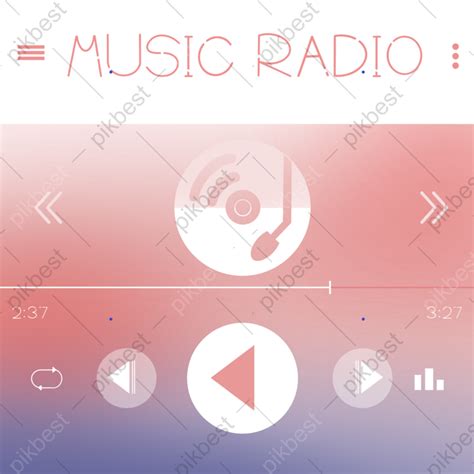 Gradient Music Program Interface Template Psd Free Download Pikbest
