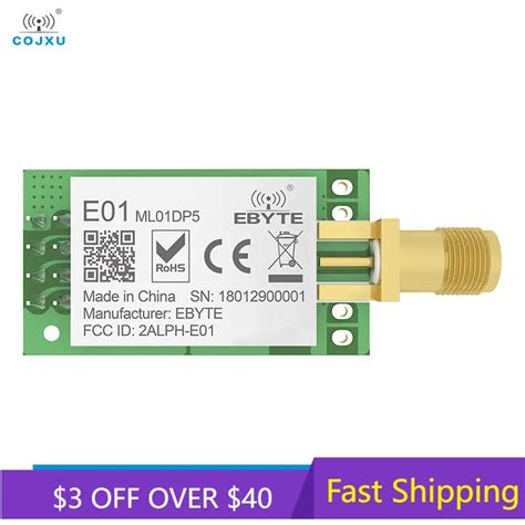 spi nrf24l01 pa lna 2 4ghz module rf e01 ml01dp5 2 5km longue portée