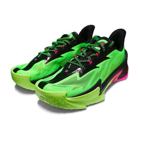 Under Armour Curry Series 7 Hyper Green Black Rebel Pink Basket4ballers