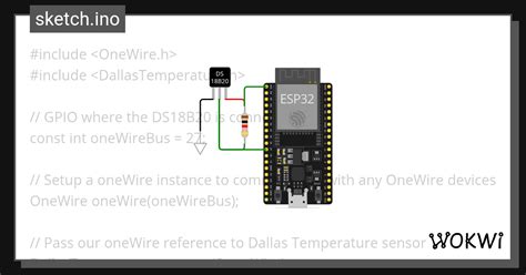 Esp32ds18b20thingspeak Wokwi Esp32 Stm32 Arduino Simulator