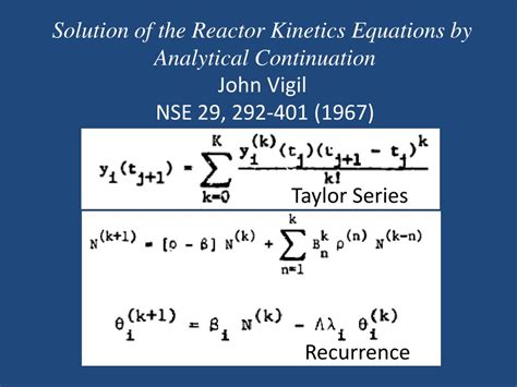 Ppt Ornl Seminar 19 05 11 Reactor Point Kinetics Then And Now Barry D Ganapol Fellow
