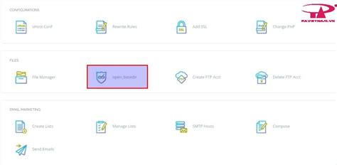 Open basedir và sử dụng trên CyberPanel v2 x