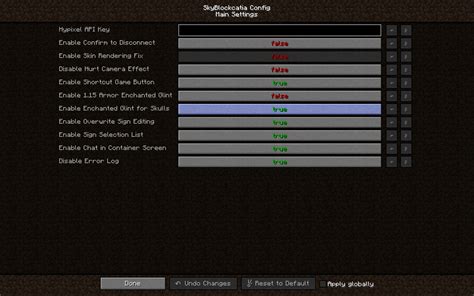 How Do I Change Options For Allowance Toast On SkyblockCatia Alternate Skytils Feature Req