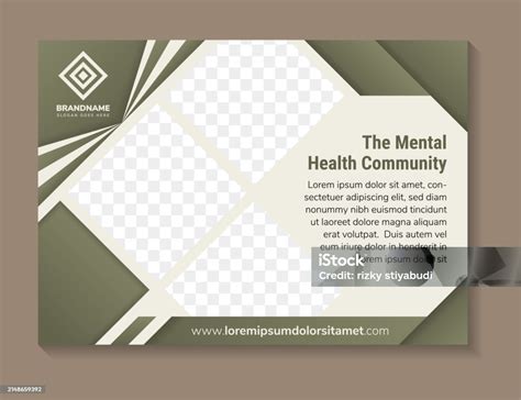 가로 레이아웃의 정신 건강 커뮤니티 배너 디자인 템플릿 모음입니다 Mental Wellbeing에 대한 스톡 벡터 아트 및 기타 이미지 Mental Wellbeing