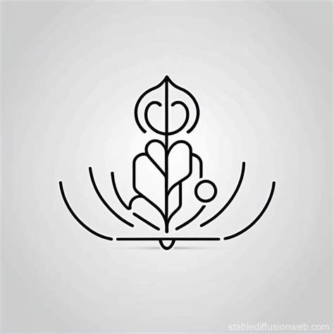 Co2 Molecule Line Art Icon Stable Diffusion Online