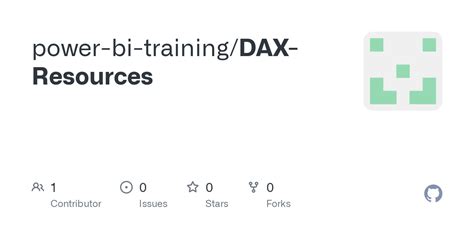 GitHub Power Bi Training DAX Resources