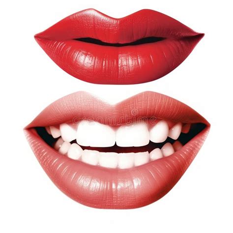 Luscious Lips On A Clean White Background Stock Illustration Illustration Of Seductive