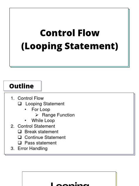 41 Control Flow Part 2 Pdf Control Flow Data Type