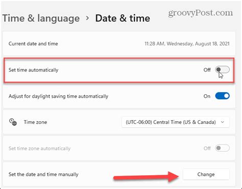 How To Change The Time And Date On Windows 11
