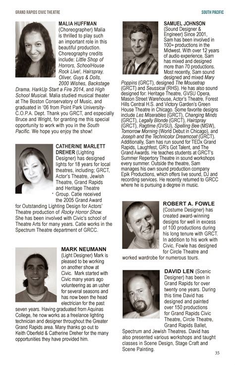 SOUTH PACIFIC Cast Bios