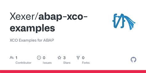 Github Xexerabap Xco Examples Xco Examples For Abap