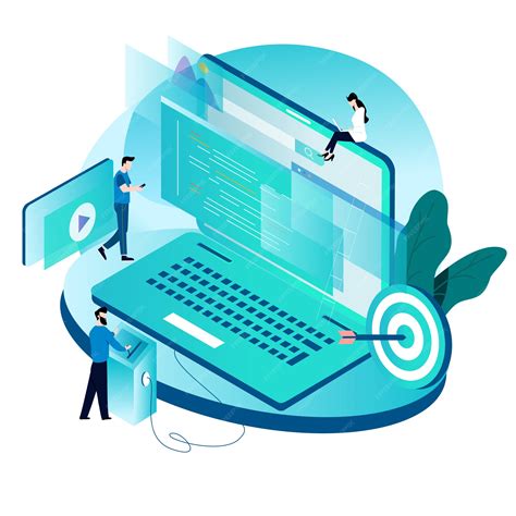Premium Vector Isometric Concept For Coding Programming Website And
