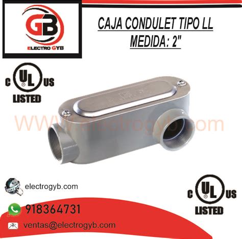 Caja Condulet Tipo Ll 2 Electro Gyb