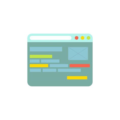 web page icon design vector illustration website business concept web page computer technology