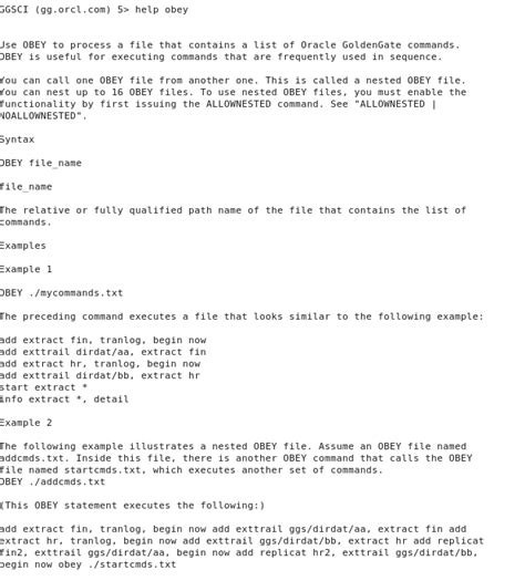Oracle Goldengate Miscellaneous Commands Part 1 Ktexperts