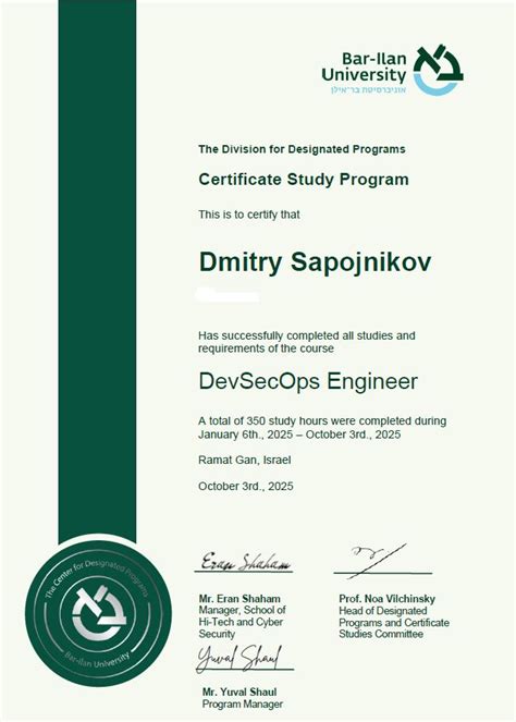 Devops Devsecops Cloud Azure Aws Terraform Cicd Security Barilanuniversity