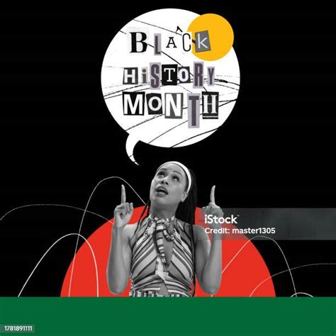 인종 평등의 역사적 사건을 축하하는 아프리카계 미국인 여성 현대 미술 작품 흑인 역사의 달 자유와 수용 Black History Month에 대한 스톡 사진 및 기타 이미지