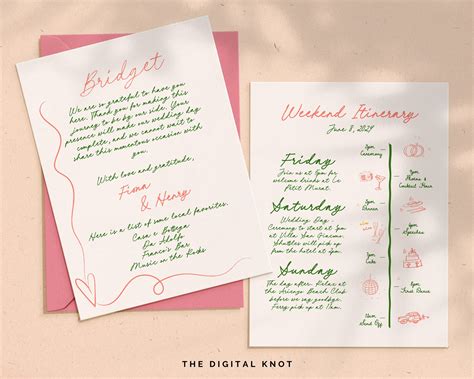 Wedding Welcome Letter Template Whimsical Wedding Letter Wedding