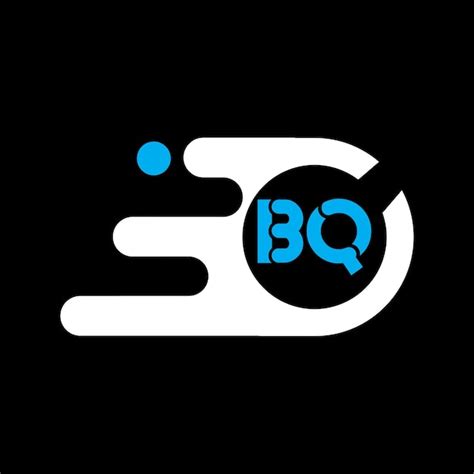 Premium Vector Bq Letter Logo Design With A Circle Shape Bq Circle
