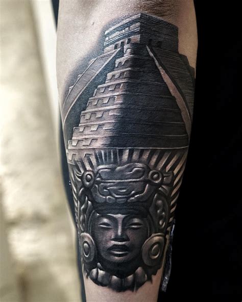 Mayan Statue Tattoo At Vonda Carranza Blog