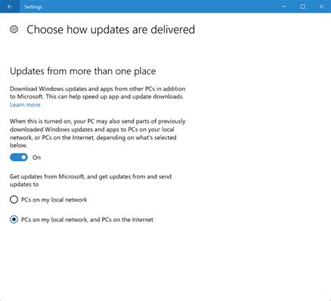 microsoft improves delivery optimization for windows insiders ghacks