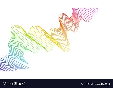 Abstract Backdrop With Wave Gradient Lines Vector Image