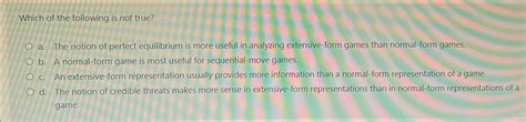 solved which of the following is not truea ﻿the notion of