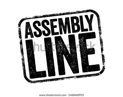 Assembly Line Production Process That Breaks Stock Vector Royalty Free
