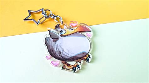 Final Fantasy Xiv Dodo Minion 2 Acrylic Charm Keychain Etsy