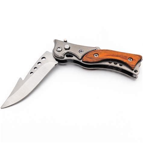 Panic Switch Push Button Mini Automatic Pocket Knife