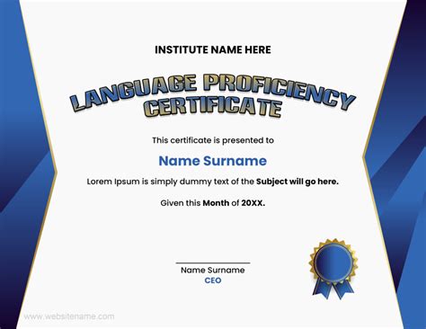 Language Proficiency Certificate Templates For Word Edit Language Proficiency Certificate Templates For Word Edit