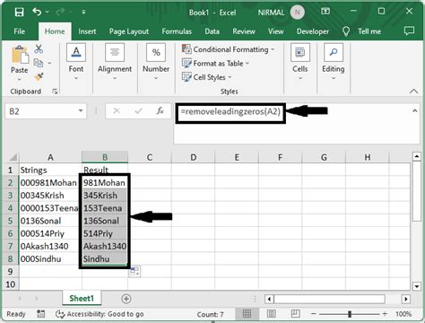 How To Remove Leading Zeros From Alphanumeric Text String In Excel