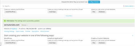 How To Install An SSL Certificate On Plesk HelpDesk SSLs