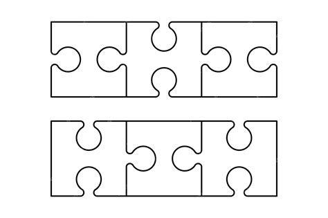 Premium Vector Puzzle Grid Outline