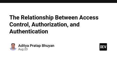 the relationship between access control authorization and