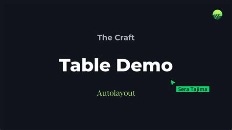 Table Demo Figma