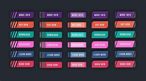 Premium Vector Flat Design Cta Button Collection