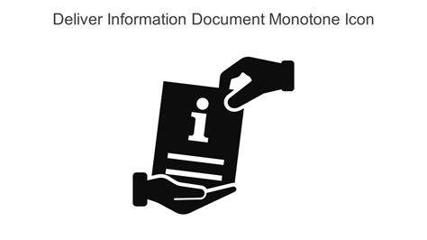 Deliver Information Document Monotone Icon In Powerpoint Pptx Png And Editable Eps Format Ppt Sample