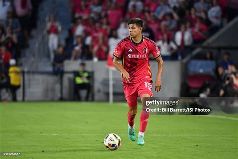 Anthony Markanich Of St Louis City Sc Running With The Ball During A